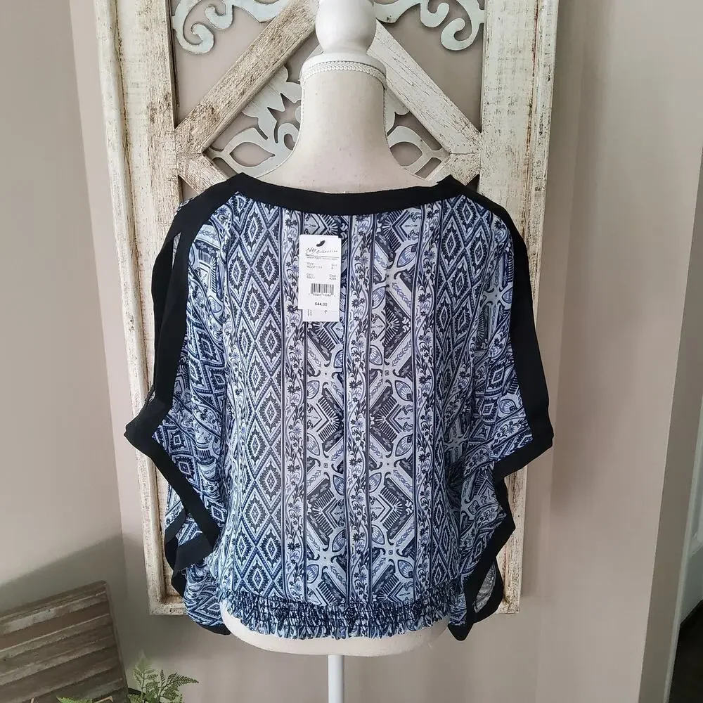 NY Collection | Tops | Ny Collection Womens Cold Shoulder Dolman Cape ...